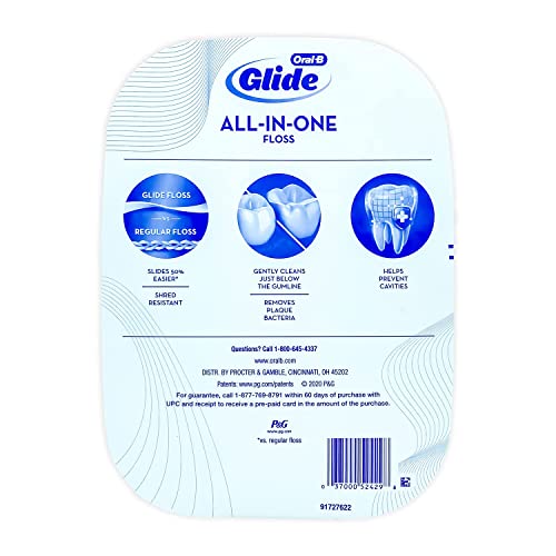 Glide Crest Comfort Plus Dental Floss Mint 40m each (6 pack)