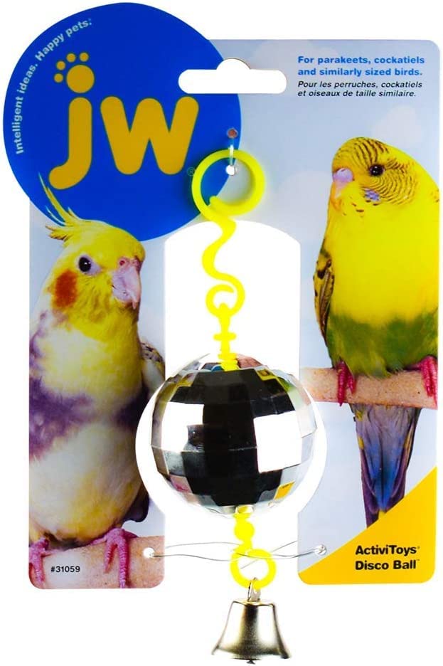 JW Pet Activitoys Disco Ball Bird Toy [Set of 3]