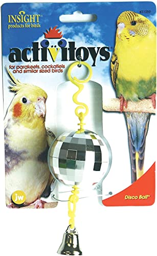 JW Pet Activitoys Disco Ball Bird Toy [Set of 3]