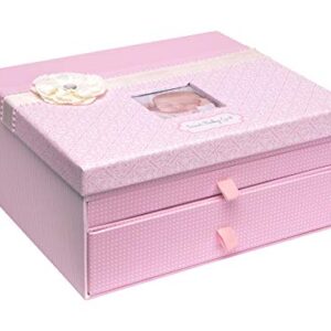 C.R. Gibson Pink Baby Girl Large Keepsake Box, 12.5'' W x 10.25'' H