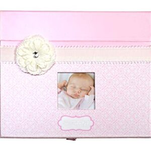 C.R. Gibson Pink Baby Girl Large Keepsake Box, 12.5'' W x 10.25'' H