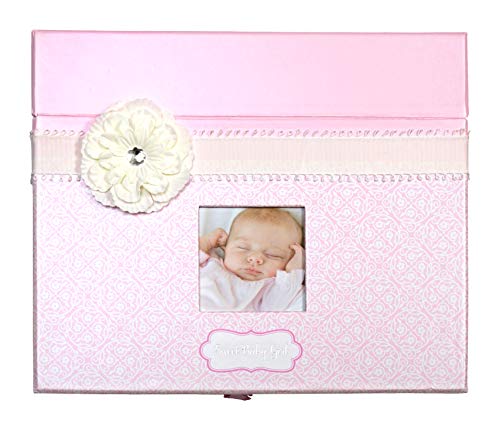 C.R. Gibson Pink Baby Girl Large Keepsake Box, 12.5'' W x 10.25'' H