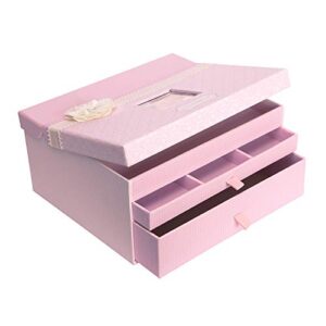 C.R. Gibson Pink Baby Girl Large Keepsake Box, 12.5'' W x 10.25'' H