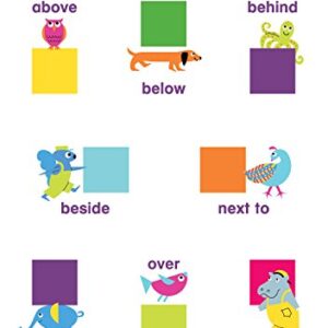 BARKER CREEK Poster Set of 9, Early Learning, 9 Posters Presenting Essential Concepts for Young Learners, Language Arts, Math, Art, Telling Time, Office, Home, & School Décor 13-3/8" x 19" (1886)