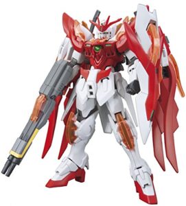 bandai hobby hgbf wing gundam zero flame (honoo) gundam build fighters model kit, 1/144 scale