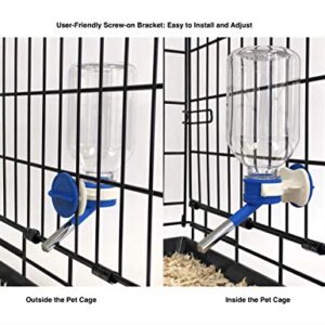 Choco Nose Patented No-Drip Water Bottle/Feeder for Guinea Pigs/Hamsters/Bunnies/Ferrets/Other Small Pets, Critters and Animals -for Cages, Crates or Wall Mount. 10.2 oz. Nozzle 10mm, Blue (C128)