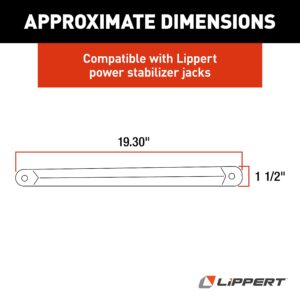 Lippert Components 1134122 Yellow Electric Stabilizer RV Jack Support Arm