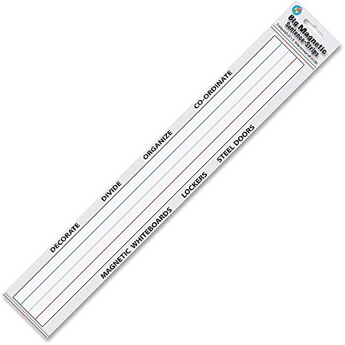 Ashley 113014 Big Magnetic Sentence Strips, White