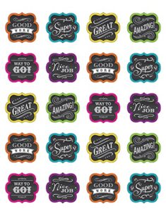 teacher created resources (5618) chalkboard brights stickers