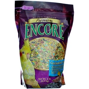 f.m. browns wildbird encore cockatiel food [set of 2] size: 2 lbs