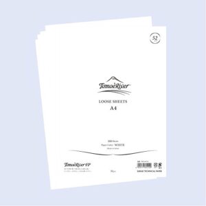 Tomoe River FP Loose Sheet, 8.27 x 11.7 Inches (A4-size), White, 100 Sheets/Pack (TMR-A4P-W)