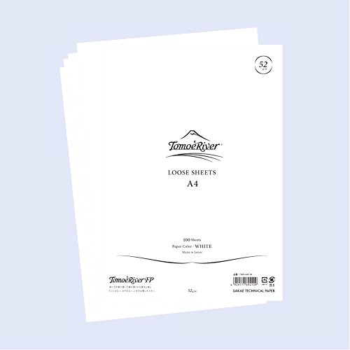 Tomoe River FP Loose Sheet, 8.27 x 11.7 Inches (A4-size), White, 100 Sheets/Pack (TMR-A4P-W)