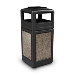 commercial zone stonetec w/ashdomelid, 42g blk/riverstone, square (72055299)