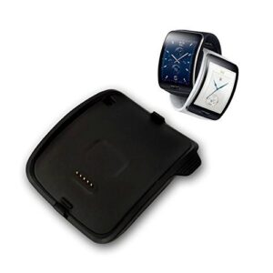 Kissmart for Gear S Charger, Charging Cradle Dock for Samsung Gear S SM-R750 Smart Watch (Black)