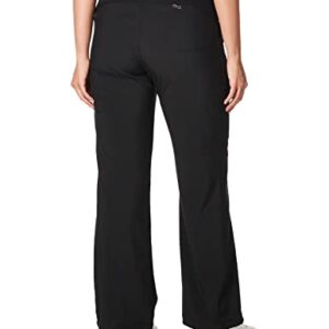 Cherokee Infinity Women Scrubs Pant Low Rise Straight Leg Drawstring 1123A, L, Black