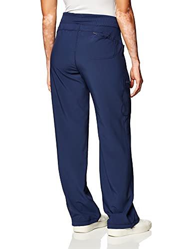 Cherokee Infinity Women Scrubs Pant Low Rise Straight Leg Drawstring 1123A, XL, Navy