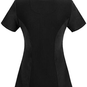 Cherokee Infinity Women Scrubs Top Mock Wrap 2625A, L, Black