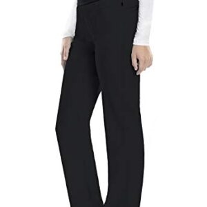 Cherokee Women's Infinity Low-Rise Slim Pull-On Pant, Black, Medium Petite