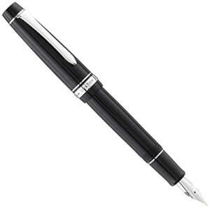 pilot custom 912 fountain pen, black barrel, fa falcon nib (71619)