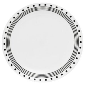 livingware 10-1/4 in. city block dinner plate (pack of 6)