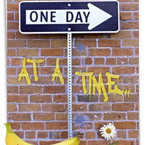 NobleWorks - Recovery Jumbo Greeting Card (Extra Large 8.5 x 11 Inch) - Encouragement, AA Sobriety Support Happy Anniversary Notecard from Group - One Day At A Time J9707