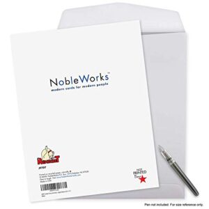 NobleWorks - Recovery Jumbo Greeting Card (Extra Large 8.5 x 11 Inch) - Encouragement, AA Sobriety Support Happy Anniversary Notecard from Group - One Day At A Time J9707