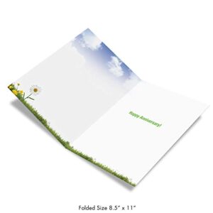 NobleWorks - Recovery Jumbo Greeting Card (Extra Large 8.5 x 11 Inch) - Encouragement, AA Sobriety Support Happy Anniversary Notecard from Group - One Day At A Time J9707