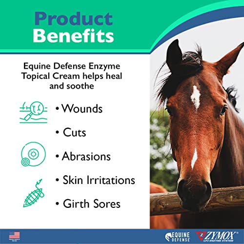 Pet King Brands ZYMOX Equine Defense Horse Skin & Hoof Treatment Cream, 2.5 oz