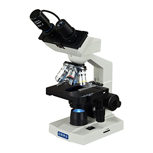 OMAX 40X-2500X Lab Binocular Compound LED Microscope with Double Layer Mechanical Stage and Digital Camera M82EZ-C02