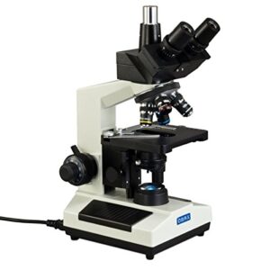 omax 40x-2500x trinocular biological compound microscope with replaceable led light