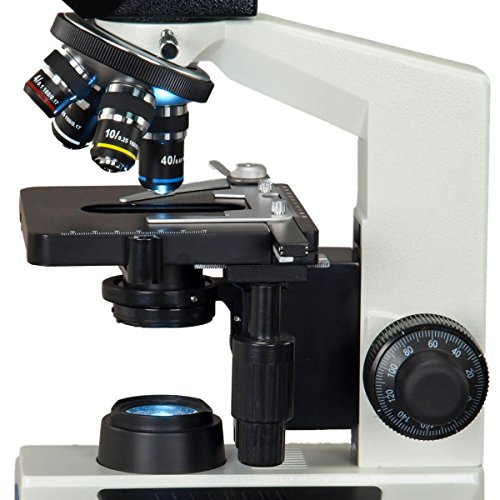 OMAX 40X-2500X Full Size Lab Digital Trinocular Compound LED Microscope with 14MP USB Camera and 3D Mechanical Stage - M837ZL-C140U