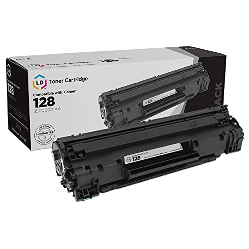 LD © Compatible Replacement for Canon 128 (3500B001AA) Black Laser Toner Cartridge for Canon FaxPhone and ImageClass Printers