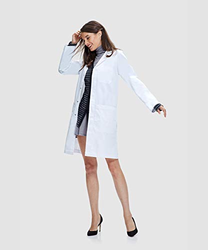 Dr. James Student Lab Coat, Classic Fit, 100% Cotton, White, 39 Inch Length (Large)