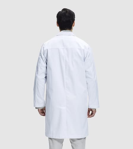 Dr. James Student Lab Coat, Classic Fit, 100% Cotton, White, 39 Inch Length (Large)