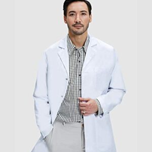 Dr. James Student Lab Coat, Classic Fit, 100% Cotton, White, 39 Inch Length (Large)