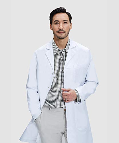 Dr. James Student Lab Coat, Classic Fit, 100% Cotton, White, 39 Inch Length (Large)