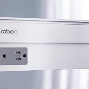 Robern AC2430D4P1L 4000K Temperature LUM Lighting-Left Hinge AiO 24" x 30" Single Door Cabinet, 24"x30"