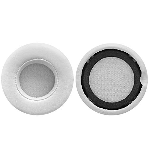 Geekria QuickFit Replacement Ear Pads for Monster Beats MIXR Headphones Earpads, Headset Ear Cushion Repair Parts (White)