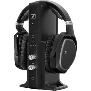 sennheiser rs 195 rf wireless headphone systems for tv listening with selectable hearing boost preset