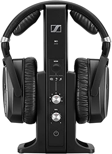 Sennheiser RS 195 RF Wireless Headphone Systems for TV Listening with Selectable Hearing Boost Preset