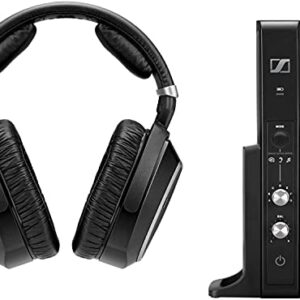 Sennheiser RS 195 RF Wireless Headphone Systems for TV Listening with Selectable Hearing Boost Preset