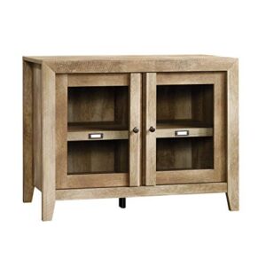 sauder dakota pass display cabinet, craftsman oak finish