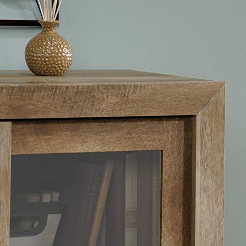 Sauder Dakota Pass Display Cabinet, Craftsman Oak finish