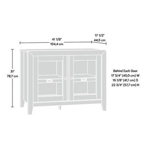 Sauder Dakota Pass Display Cabinet, Craftsman Oak finish