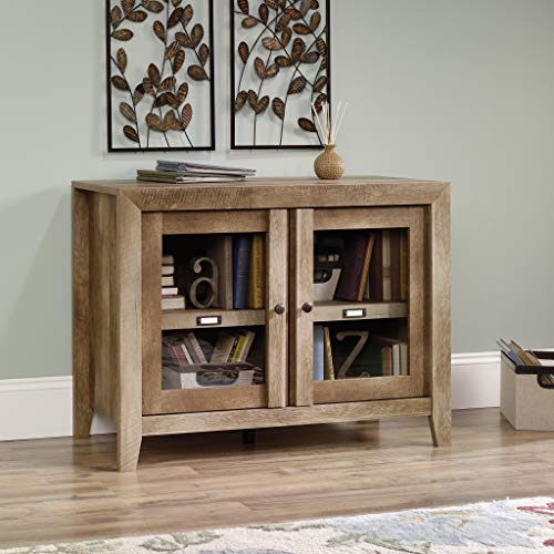 Sauder Dakota Pass Display Cabinet, Craftsman Oak finish