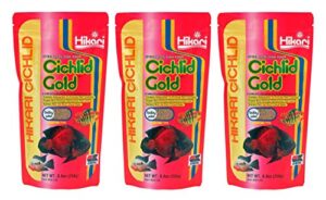 hikari cichlid gold floating baby pellets for pets, 8.8-ounce (3 pack)