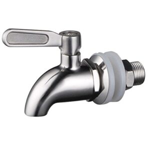 btsky™stainless steel beverage dispenser replacement spigot fits 16mm（5/8 inch）opening - no lead dispenser replacement faucet, polished finish