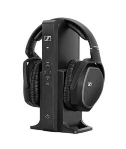 sennheiser rs 175 rf wireless headphone system for tv listening with bass boost and surround sound modes,black