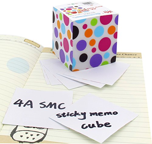 4A Sticky Memo Cube,2 1/2 Inches,Bubble Patterned Printed On The Four Sides,Self-Stick Notes Cube,About 500 Sheets/Cube,1 Cube/Pack,4A SMC 434