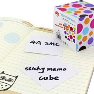 4A Sticky Memo Cube,2 1/2 Inches,Bubble Patterned Printed On The Four Sides,Self-Stick Notes Cube,About 500 Sheets/Cube,1 Cube/Pack,4A SMC 434